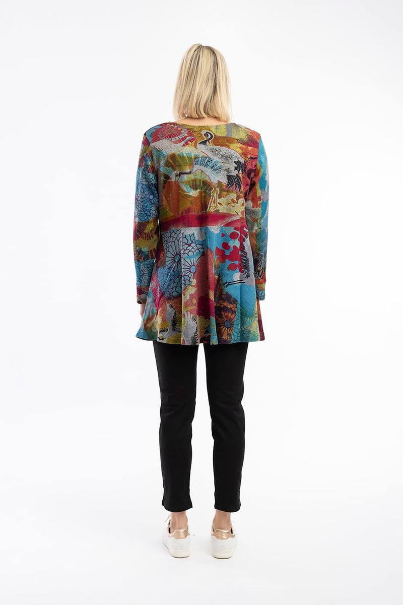 Orientique Billie Jean Patch Long Sleeve Jersey Tunic 62716